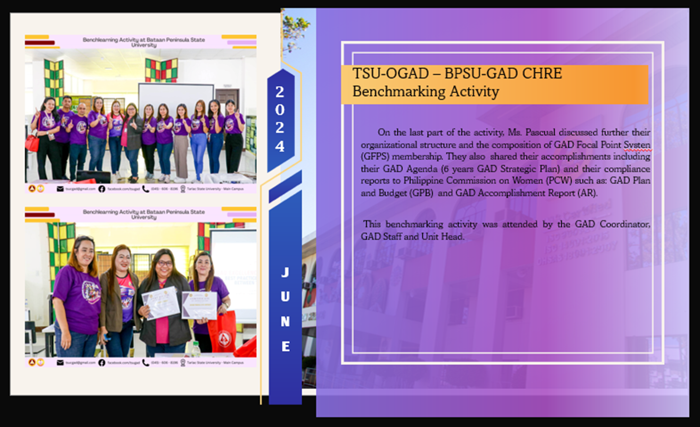 GAD-related Seminars, Trainings, Workshops - Tarlac State University