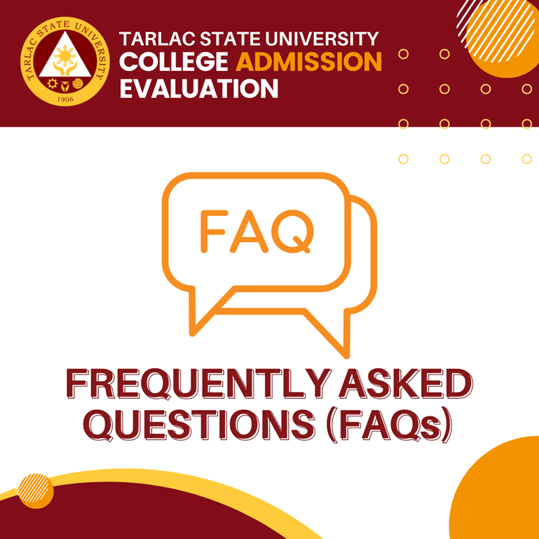 TSU College Admission Evaluation Advisory No. 8 | RELEASING DATES OF ...