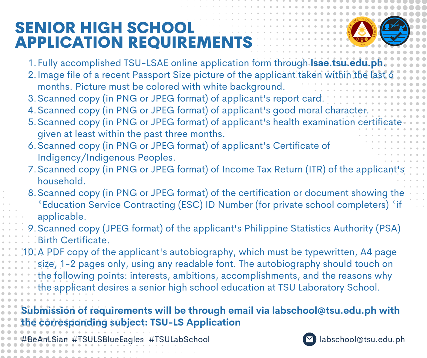 TSU Laboratory School Junior High School and Senior High School ...